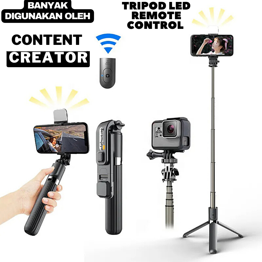 TONGSIS HP MULTIFUNGSI SERBAGUNA BERDIRI DILENGKAPI LED TRIPOD ...