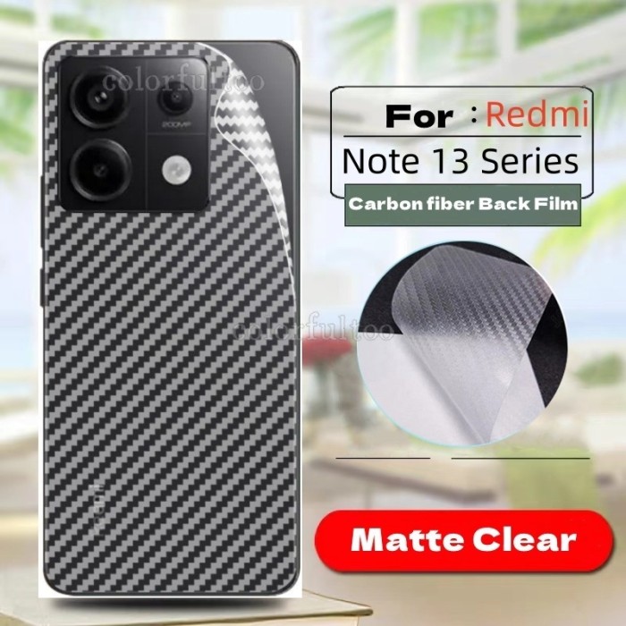 Garskin Carbon Skin Carbon Xiaomi Redmi Note 13 4G 5F - Pro 4G 5G - Pro ...