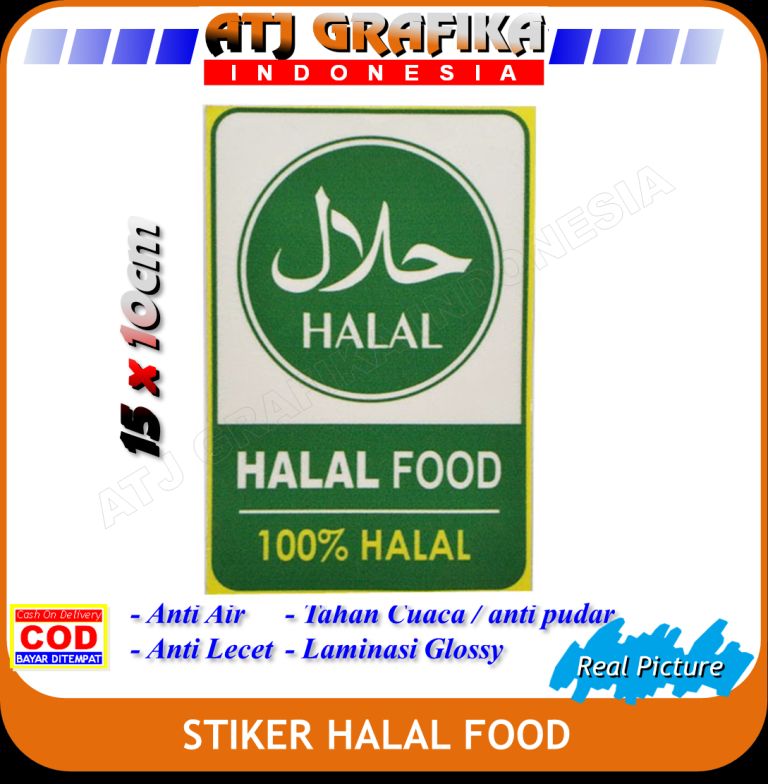 Sticker halal food stiker makanan halal restoran toko | Lazada Indonesia