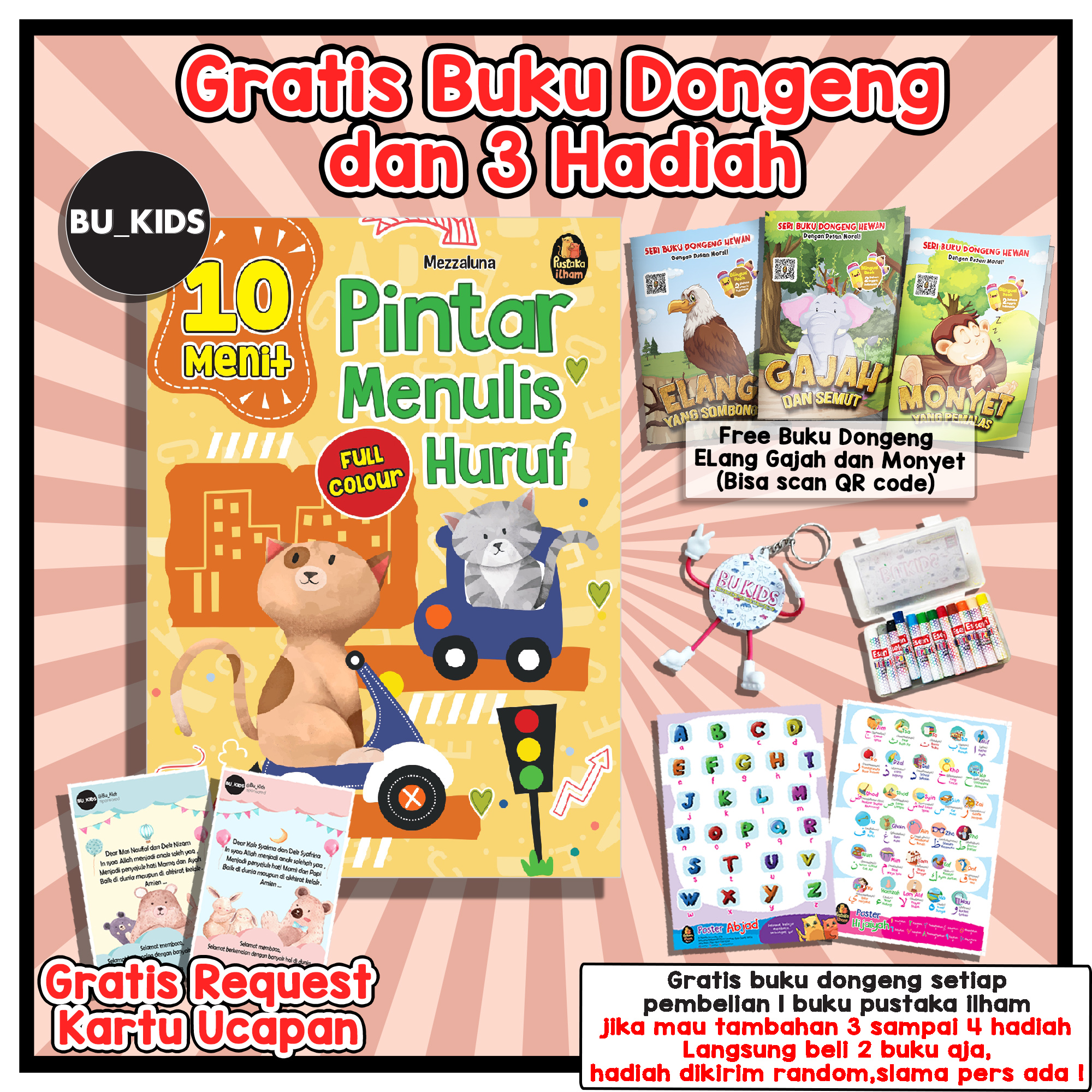 Buku Belajar Menulis - 10 Menit Pintar Menulis Huruf Untuk Tk Paud ...