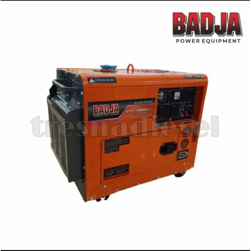 GENSET SILENT SOLAR 5000 WATT BADJA BDG7800EX1 GENSET SILENT BADJA 5KVA ...