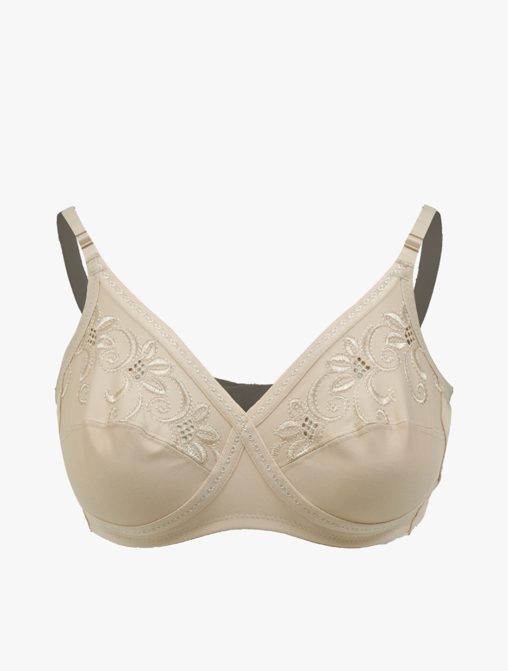 M&S - Bra - Embroidered CroSSover Non-Wired Full Cup Bra | Lazada Indonesia