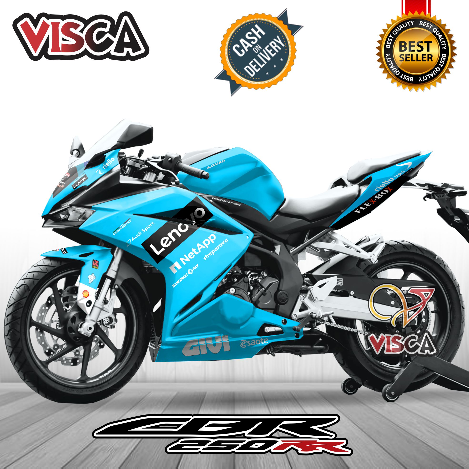 Decal CBR 250 RR Full Body Stiker CBR 250 RR Full Body Striping CBR 250 ...