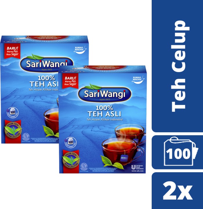 Sariwangi Asli Tea Bag 100 Twinpack | Lazada Indonesia