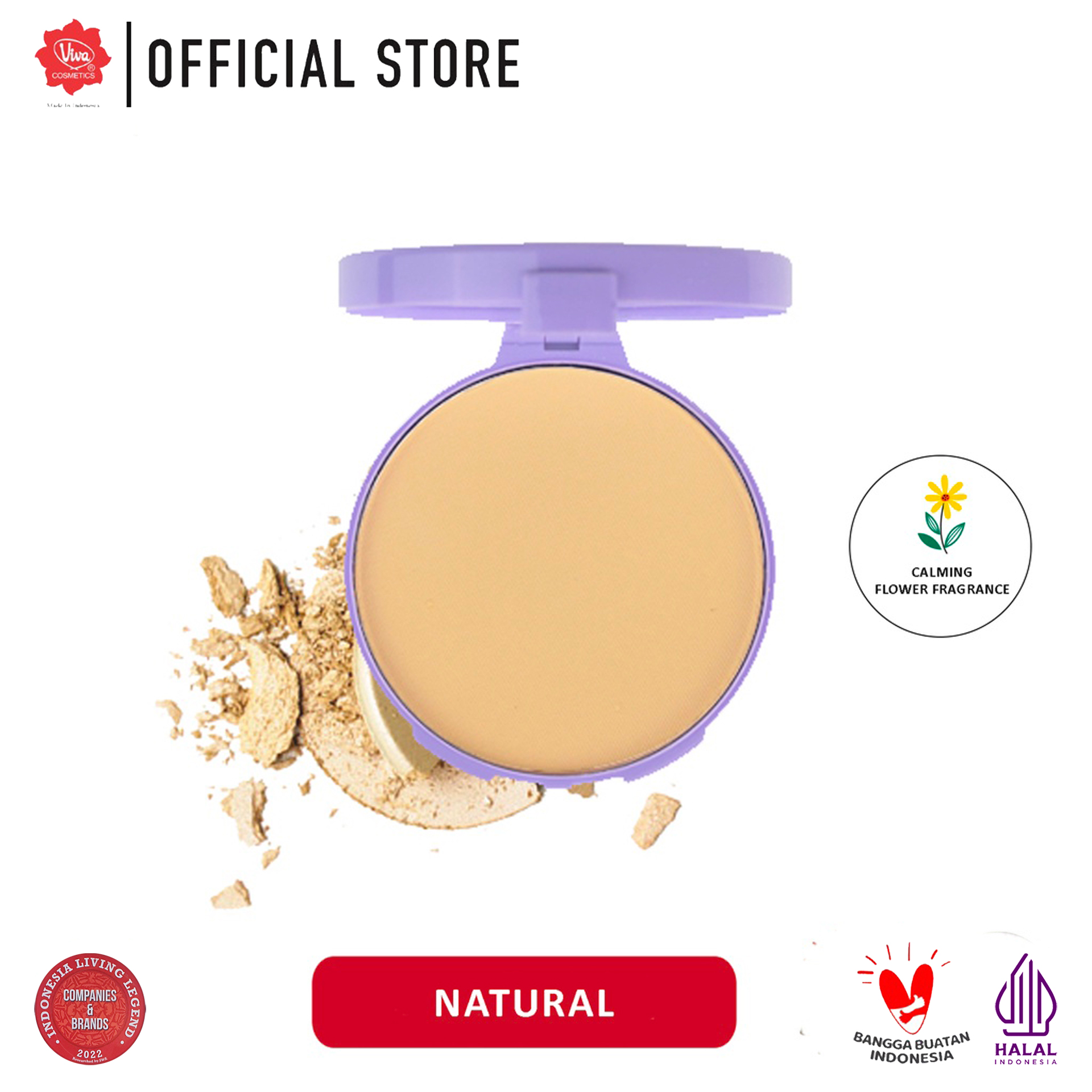Viva Compact Powder Lilac (tersedia 3 varian warna) | Lazada Indonesia