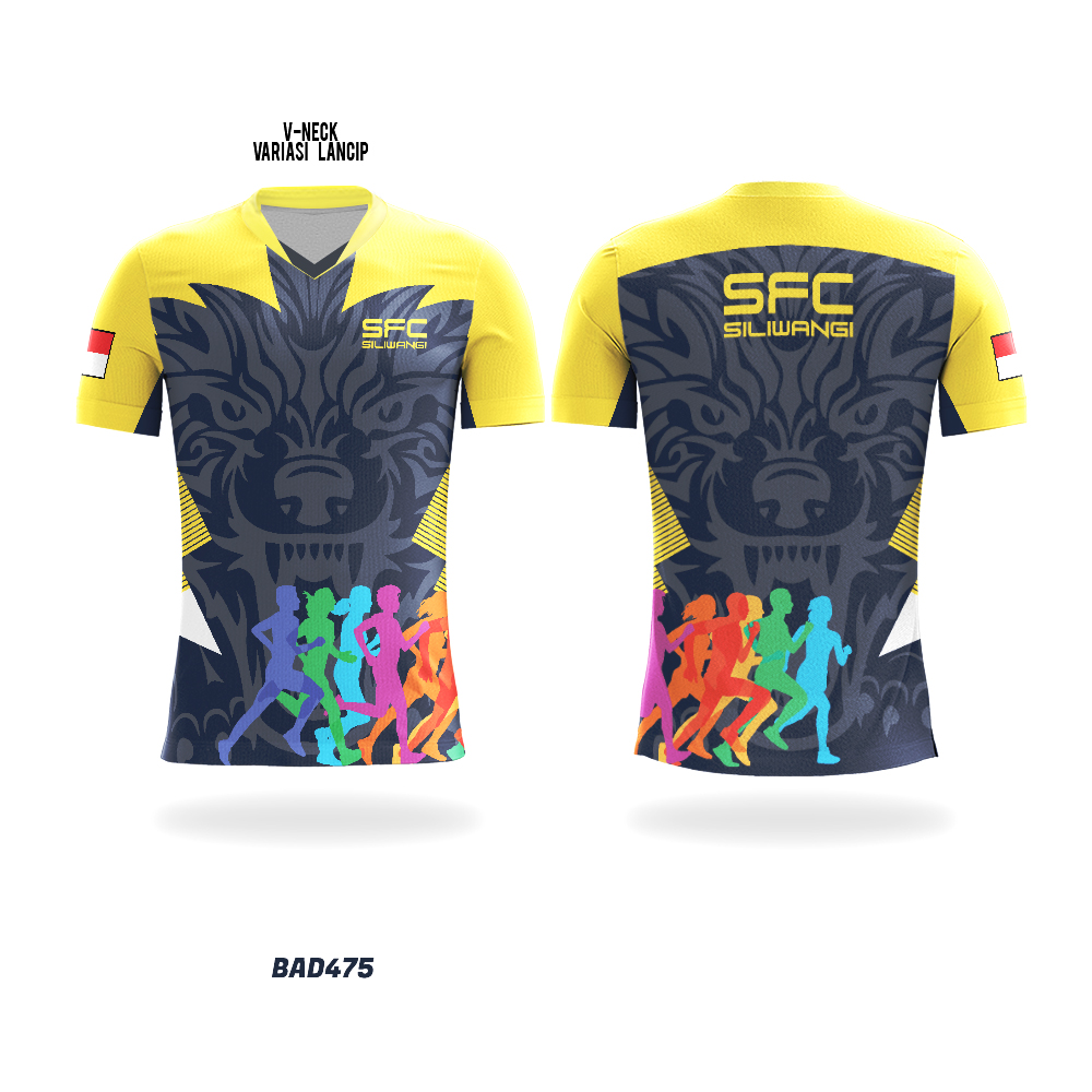 Kaos Baju Jersey OlahRaga Lari Running GYM Senam Lengan Pendek Dry Fit ...