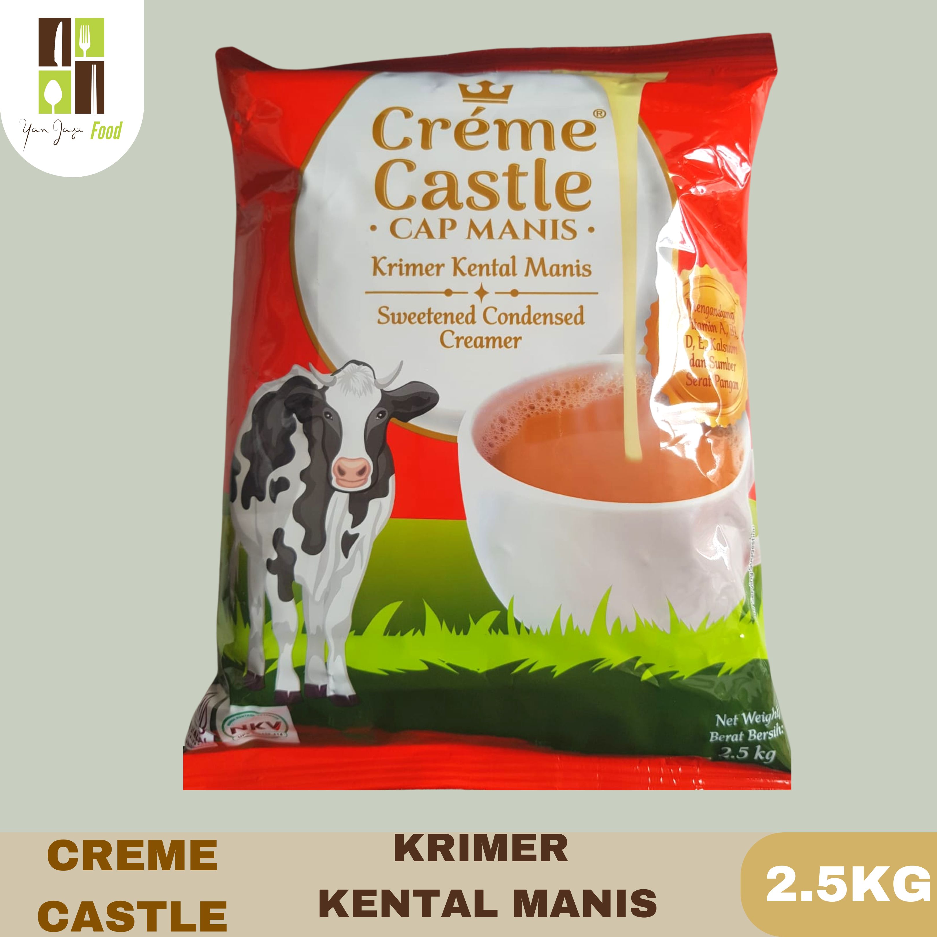 Creme Castle Cap Manis Krimer Kental Manis / Condensed Creamer Kemasan ...