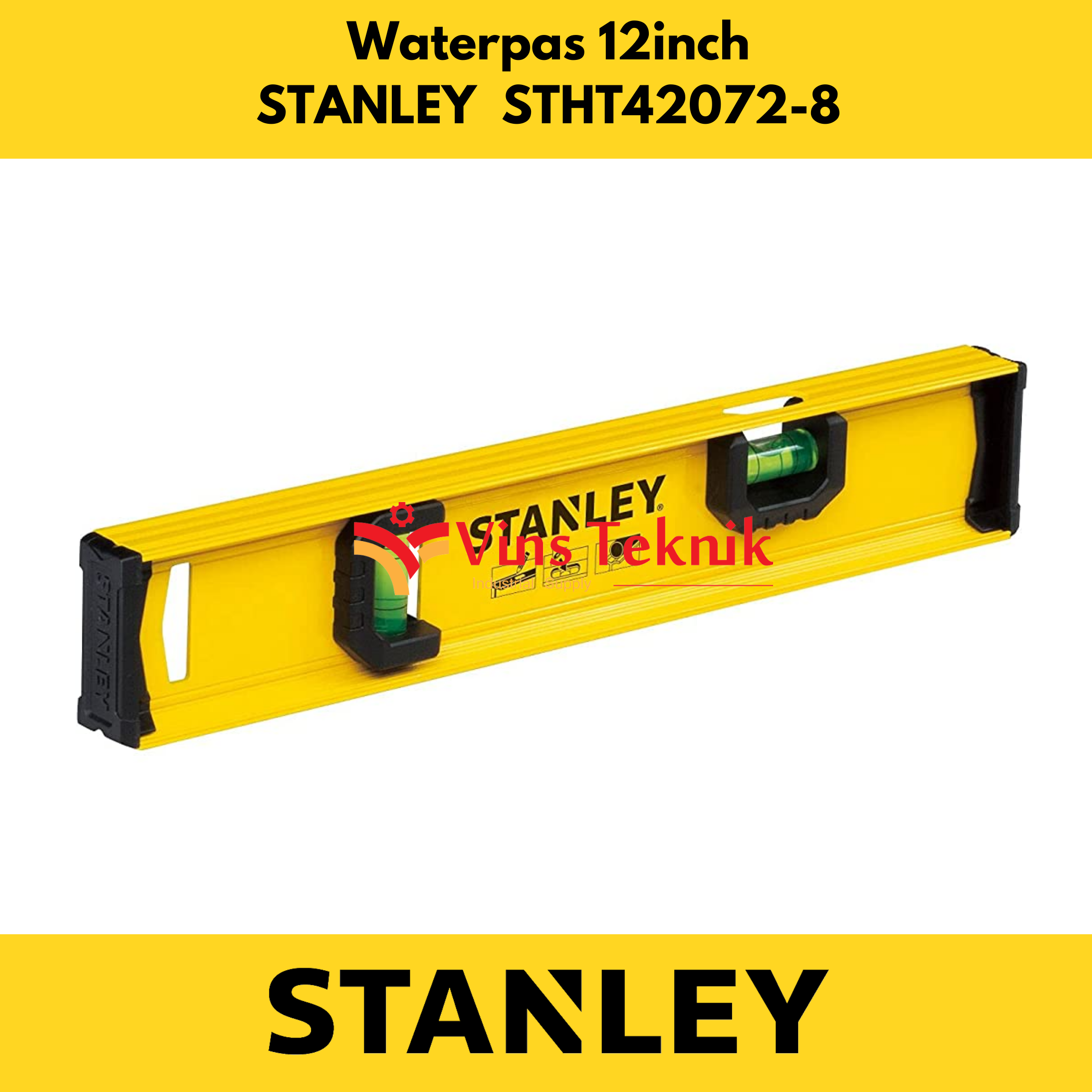 waterpass STANLEY STHT42072-8 waterpas water pas 12 inch | Lazada Indonesia