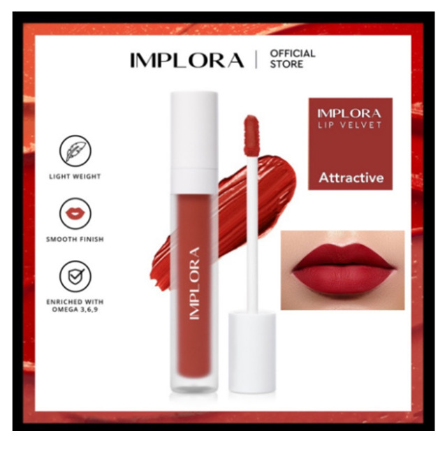 IMPLORA LIP VELVET MATTE - LIP CREAM VELVET BPOM ORIGINAL - FEARLESS ...