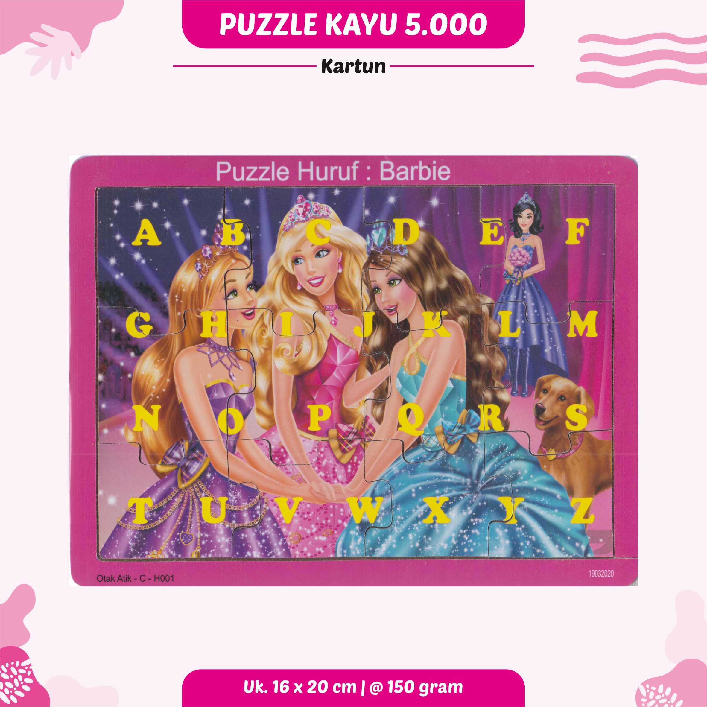 Puzzle Kayu Edukasi Anak Obral Seri Angka Barbie / Angka Pony / Angka ...