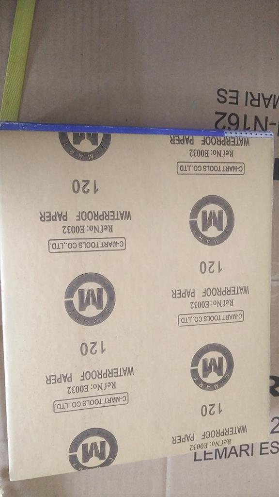 Amplas Lembaran Grit 120 Paper Kertas Waterproof Abrasive Kasar C-Mart ...
