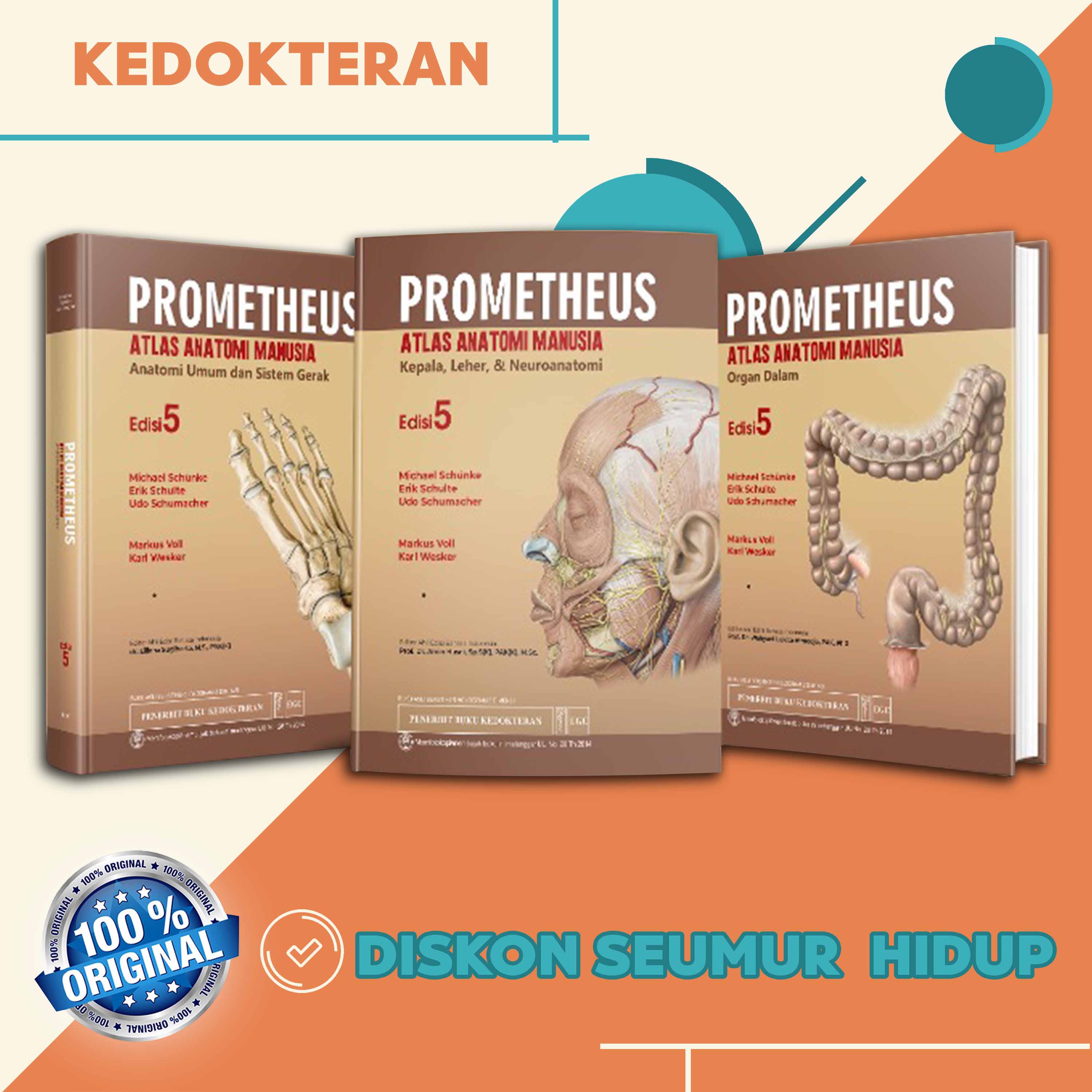PAKET PROMETHEUS ATLAS ANATOMI MANUSIA (ISI 3 BUKU) ED.5 [HC] by ...