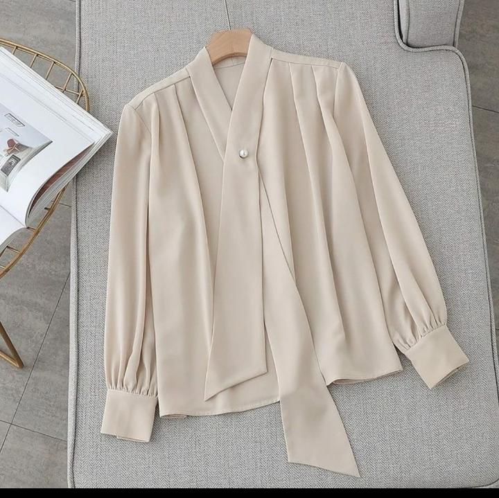 KEMEJA WANITA DEWASA TALI LEHER MOTIF POLOS KEKIIAN 2022 COD | Lazada Indonesia