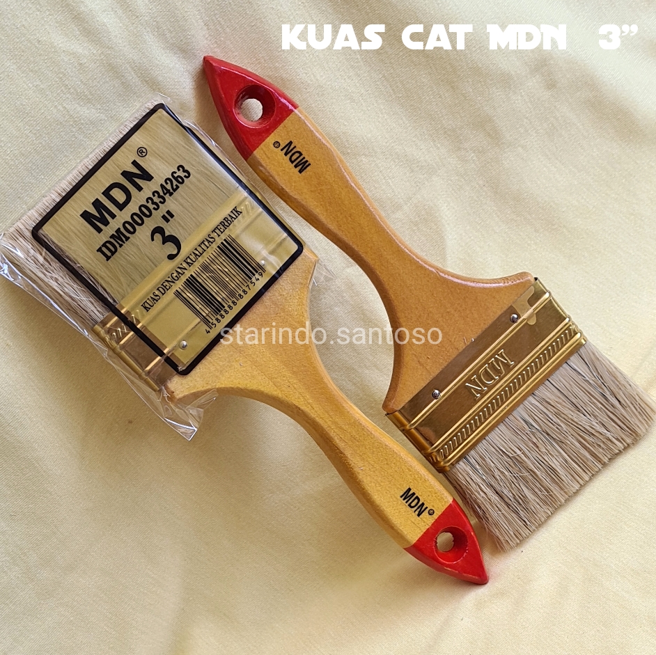 KUAS BESAR CAT tembok dinding besi kayu pagar atap pintu ukuran besar 3 ...