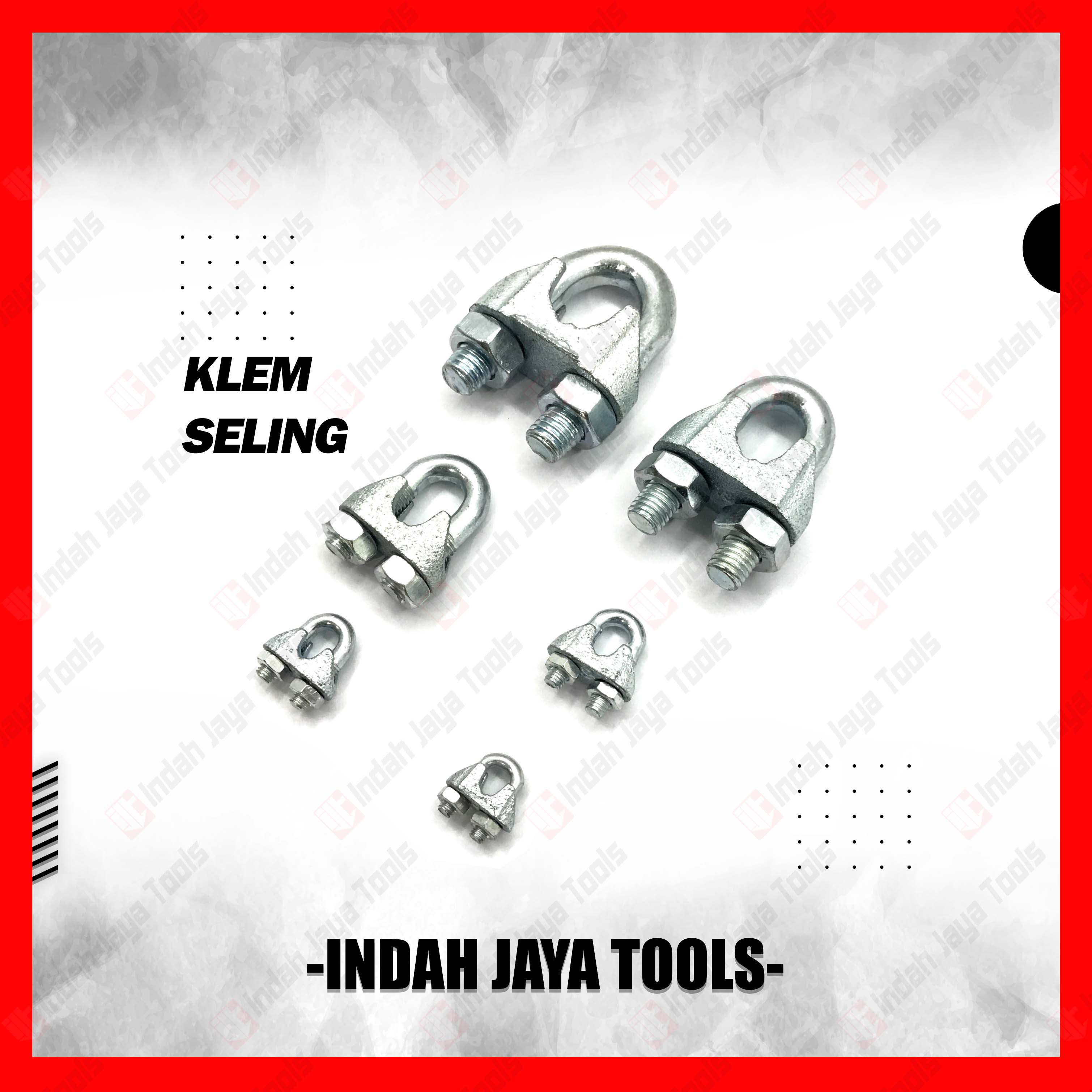 KLEM SELING 3 5 6 8 10 12 16 Kuku Macan Clamp Sling Penjepit Clamp ...