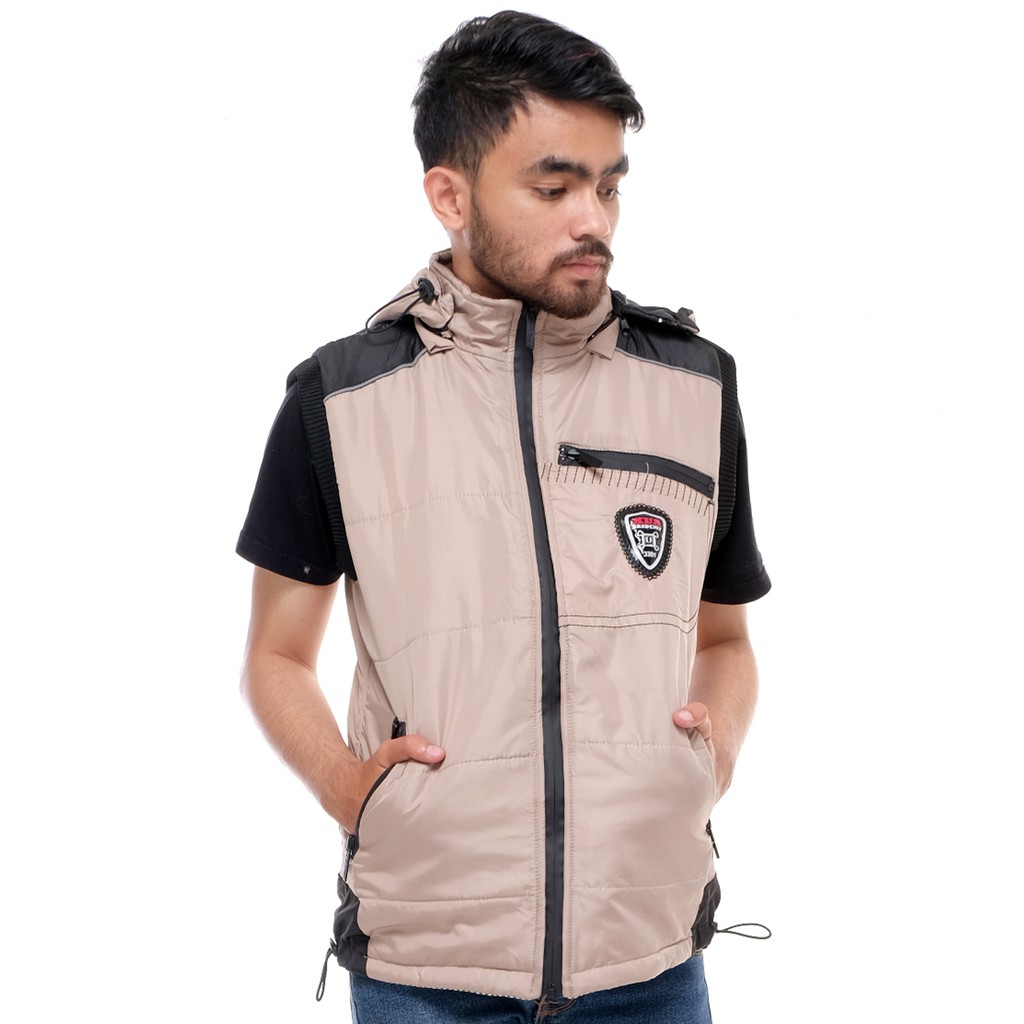 Rompi Vest Parasut Jaket Rompi Pria Wanita Rompi Tahan Angin A037 ...