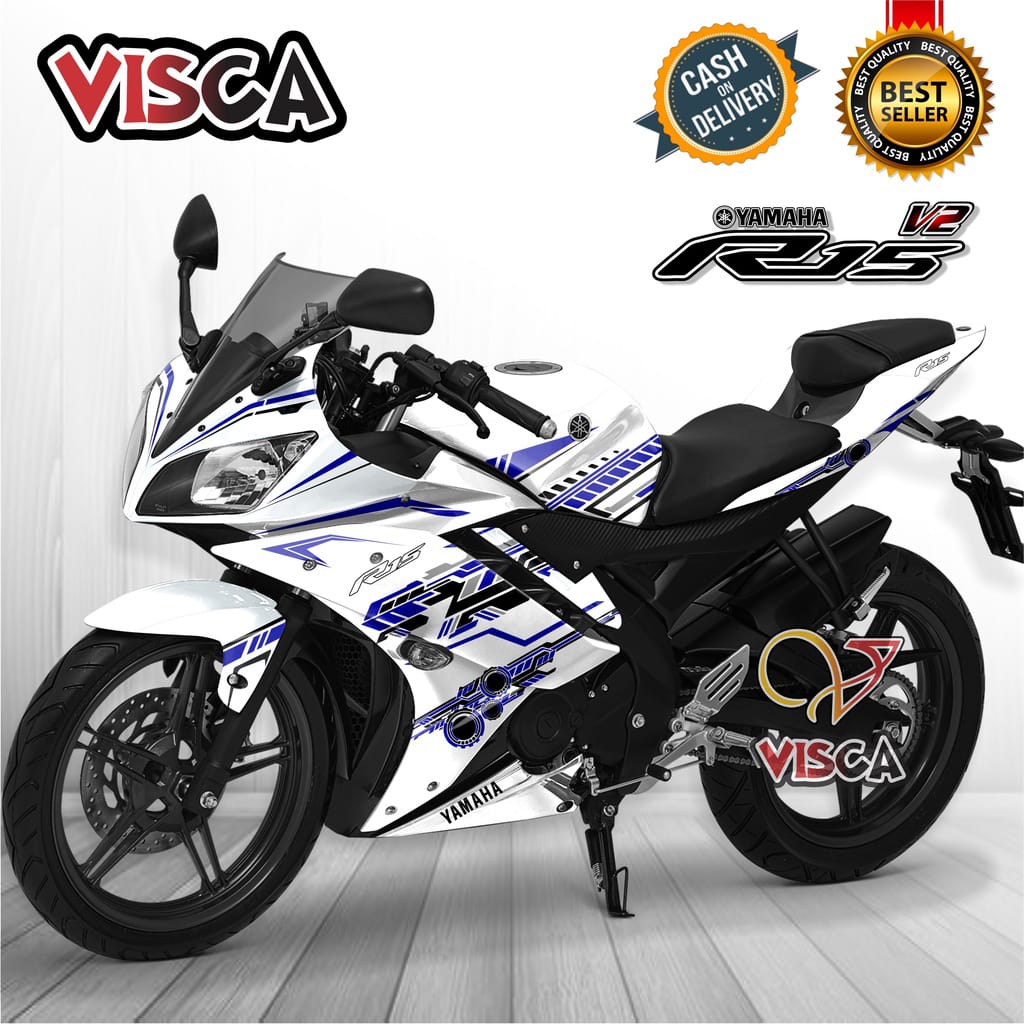 Decal R15 V2 Striping Yamaha R15 V2 Stiker Motor R15 Lama Hitech ...
