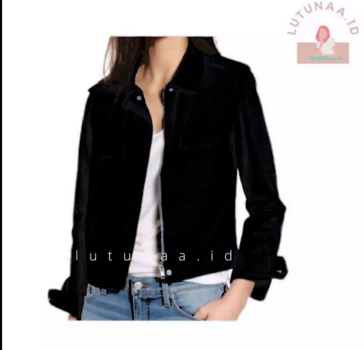Jaket Wanita Semi Parka Crop Import Classic | Lazada Indonesia