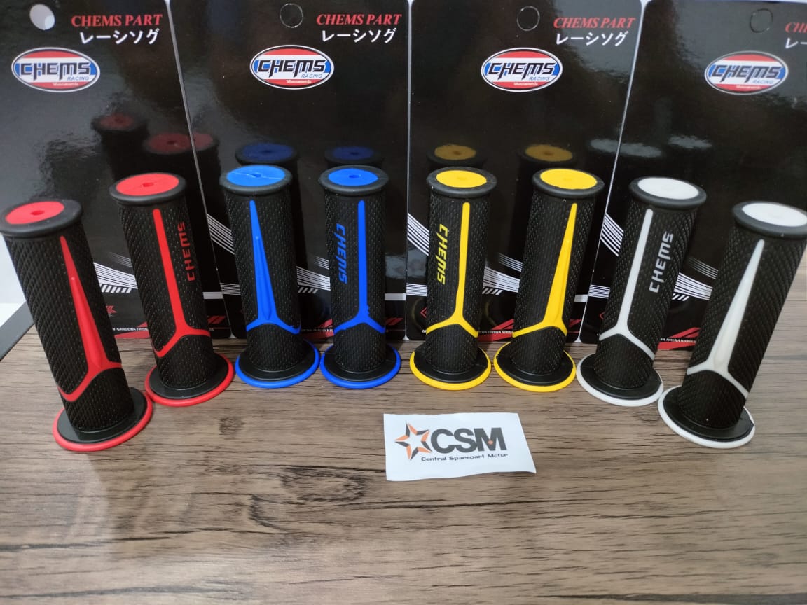 HANFAT HANDGRIP GRIP KARET BULU CHEMS GARIS Y MODEL KITACO NMAX MIO ...