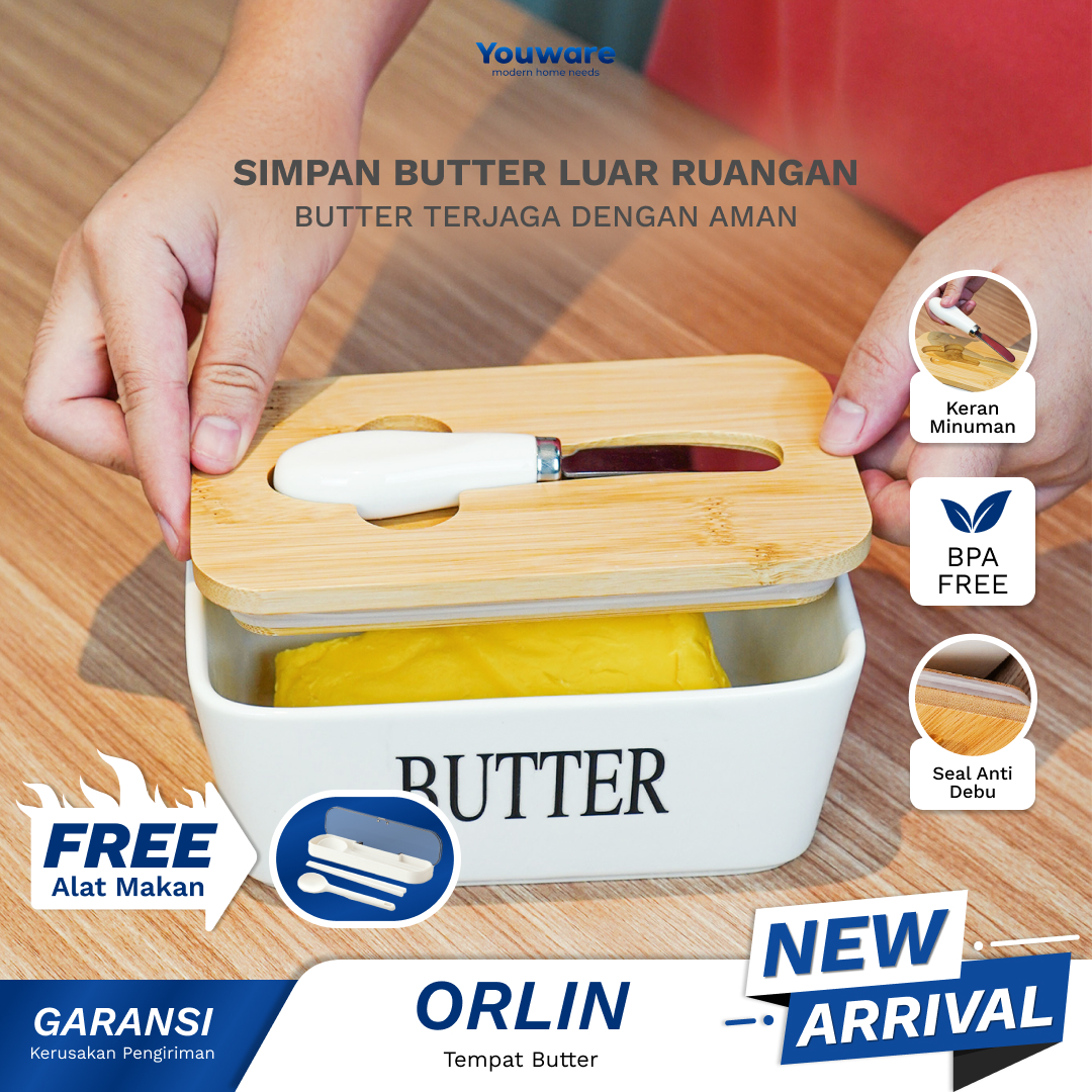 Youware - Orlin Tempat Butter / Margarin Kotak Penyimpanan Mentega ...
