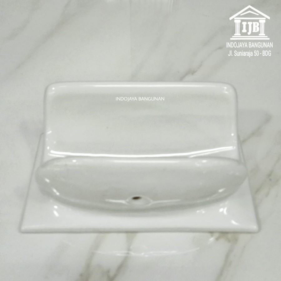 Tempat Sabun Tanam Keramik Biru Merah Putih Ivory | Lazada Indonesia