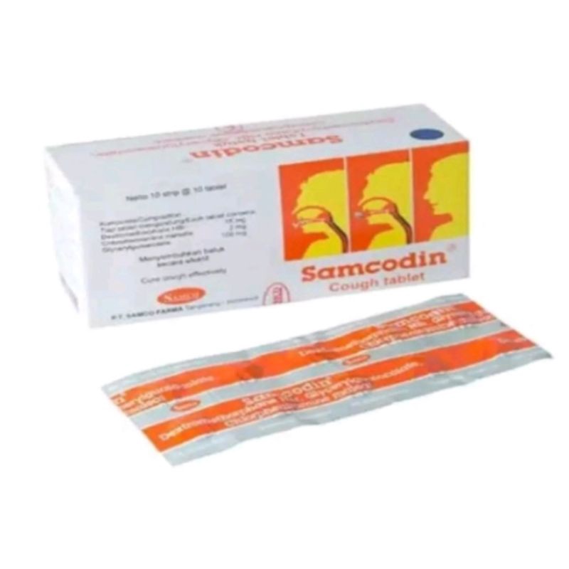 [ECER] Samcodin Obat Batuk - 1 Strip 10 Tablet | Lazada Indonesia