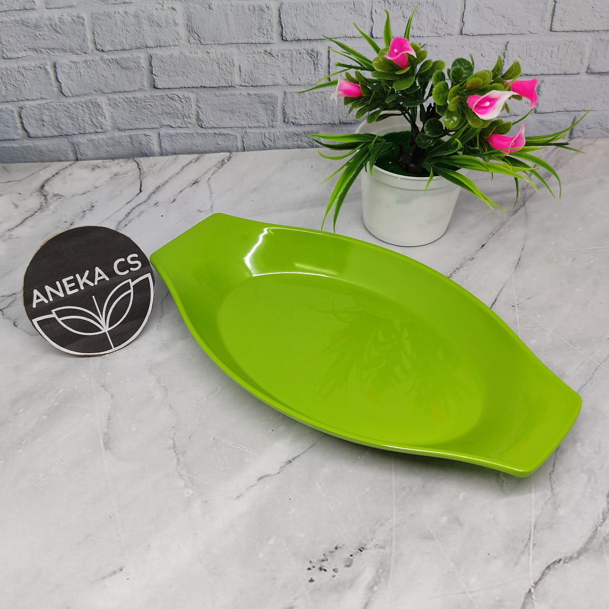 Piring Oval Melamin 8 inch - Piring Saji - Piring Panjang Kecil Pr1612 ...