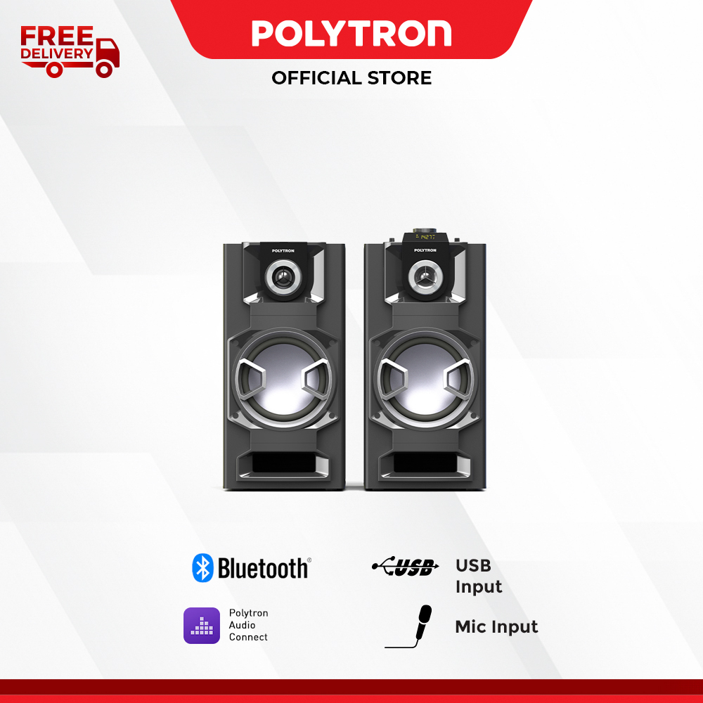 POLYTRON Active Speaker PAS 8E12 Aktif 8 Inch Bluetooth Karaoke ...
