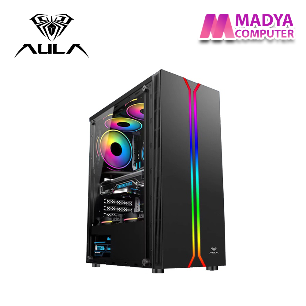 Casing PC Gaming AULA REACTOR FZ011 - Casing Komputer | Lazada Indonesia