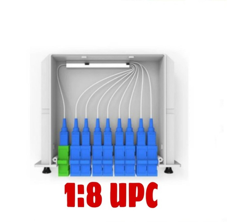 Passive Splitter PLC BOX FO 1:8 SC UPC Fiber Optik Pasif Spliter FO ...