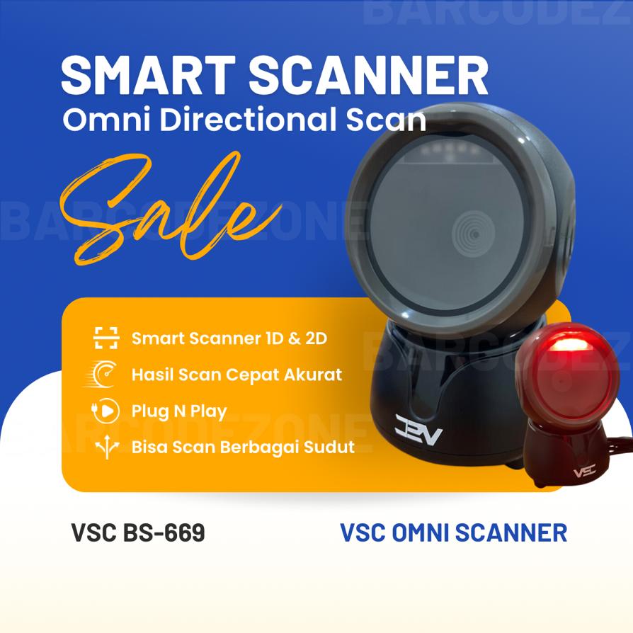 2D OMNI BARCODE SCANNER VSC BS-669 (QR CODE/PDF417/EFAKTUR) AUTOSENSOR ...