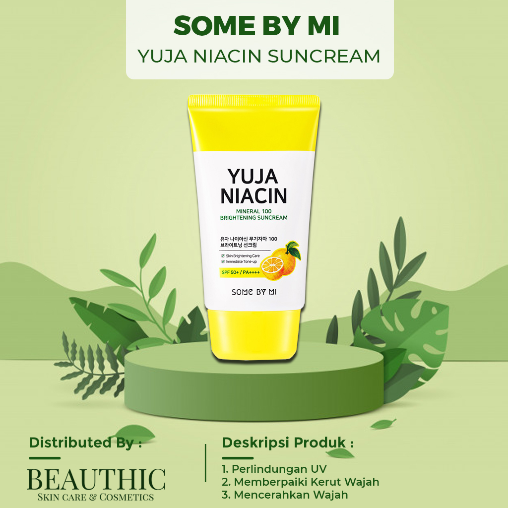 SOMEBYMI YUJA NIACIN MINERAL 100 BRIGHTENING SUN CREAM / SUNSCREEN 50 ...