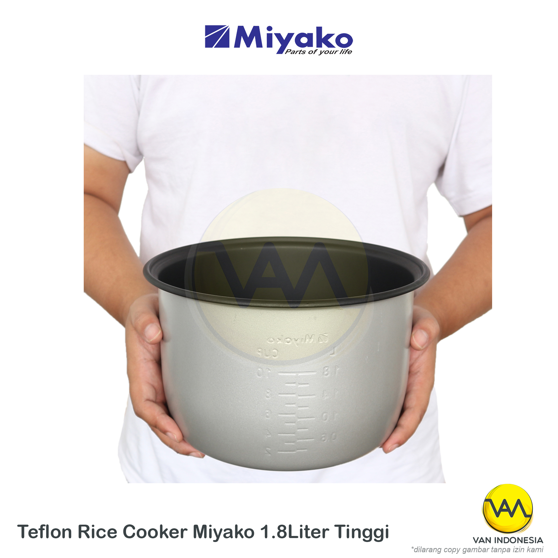 Panci Magicom Rice Cooker Teflon 0.6 / 1 / 1.2 / 1.8 Liter Miyako ...