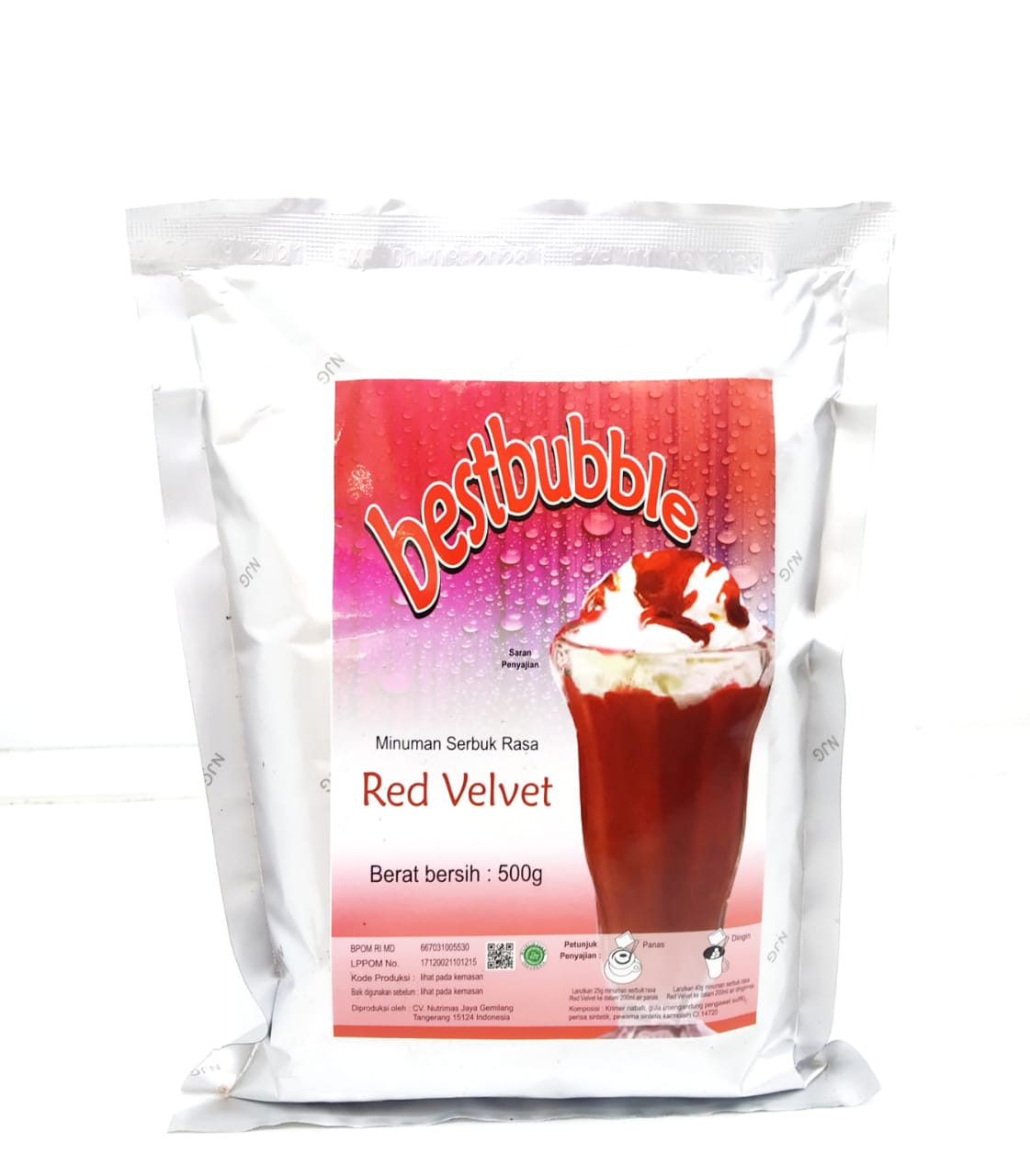 BEST BUBBLE SERBUK MINUMAN RASA RED VELVET KEMASAN 500GR | Lazada Indonesia