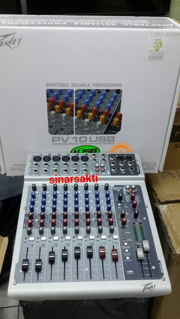 Mixer PEAVEY PV 10 USB ( 10 channel ) ORIGINAL | Lazada Indonesia