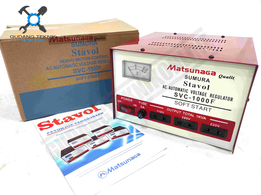Stabilizer MATSUNAGA Stavol SVC1000F 1000Watt SUMURA / Stabilizer ...