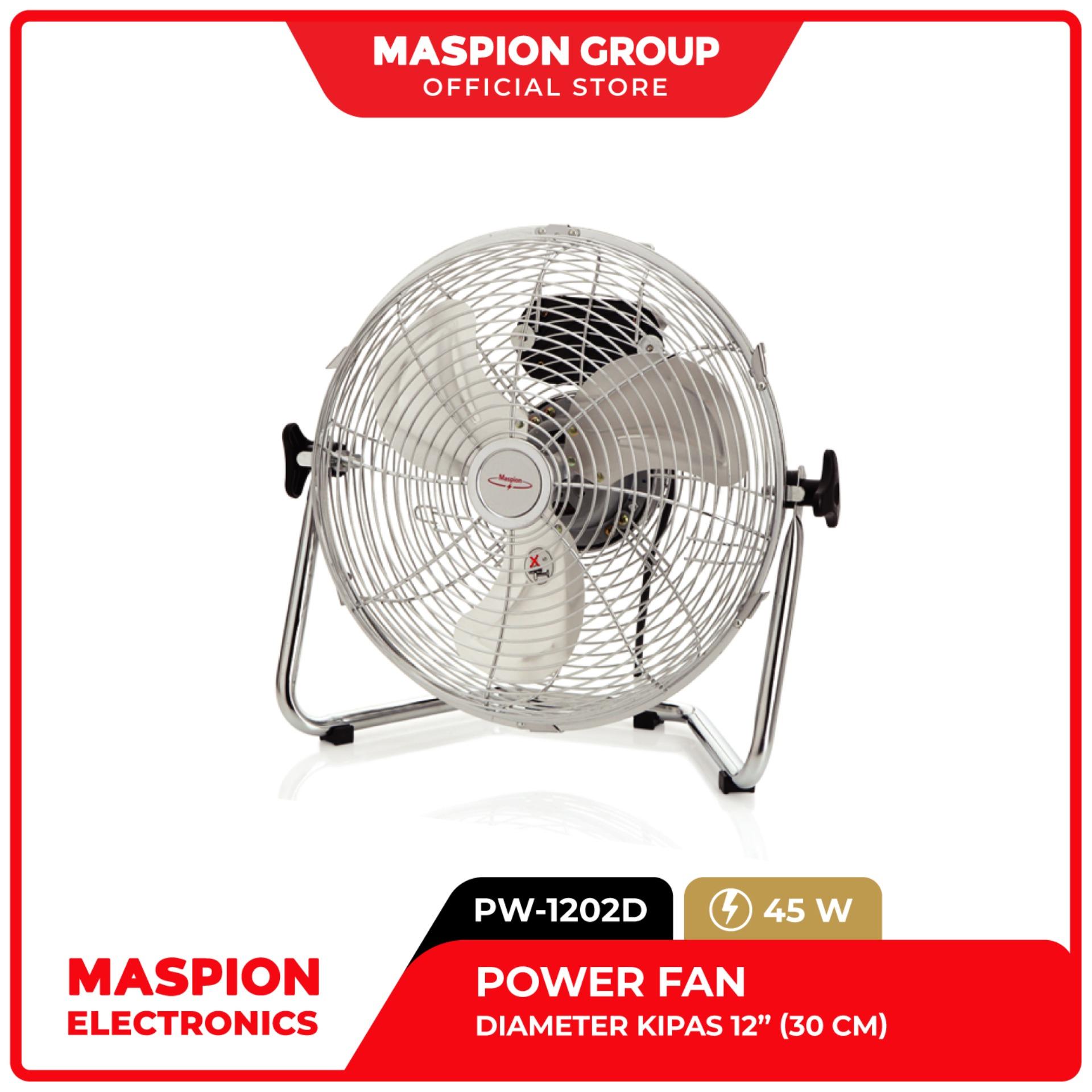 MASPION PW-1202 D POWER FAN KIPAS ANGIN DAYA (12 INCH/30 cm) | Lazada ...