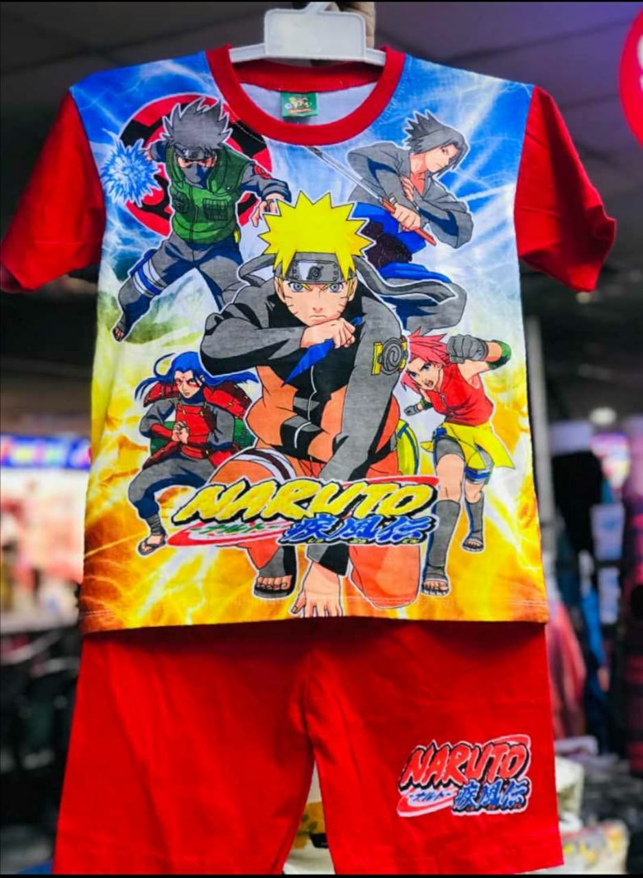 BAJU NARUTO ANAK LAKI-LAKI / SETELAN KAOS NARUTO ANAK USIA 1 - 10 TAHUN ...