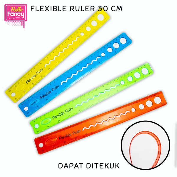 Penggaris Fleksibel Lentur 30 cm / Flexible Ruler / Penggaris Inul ...