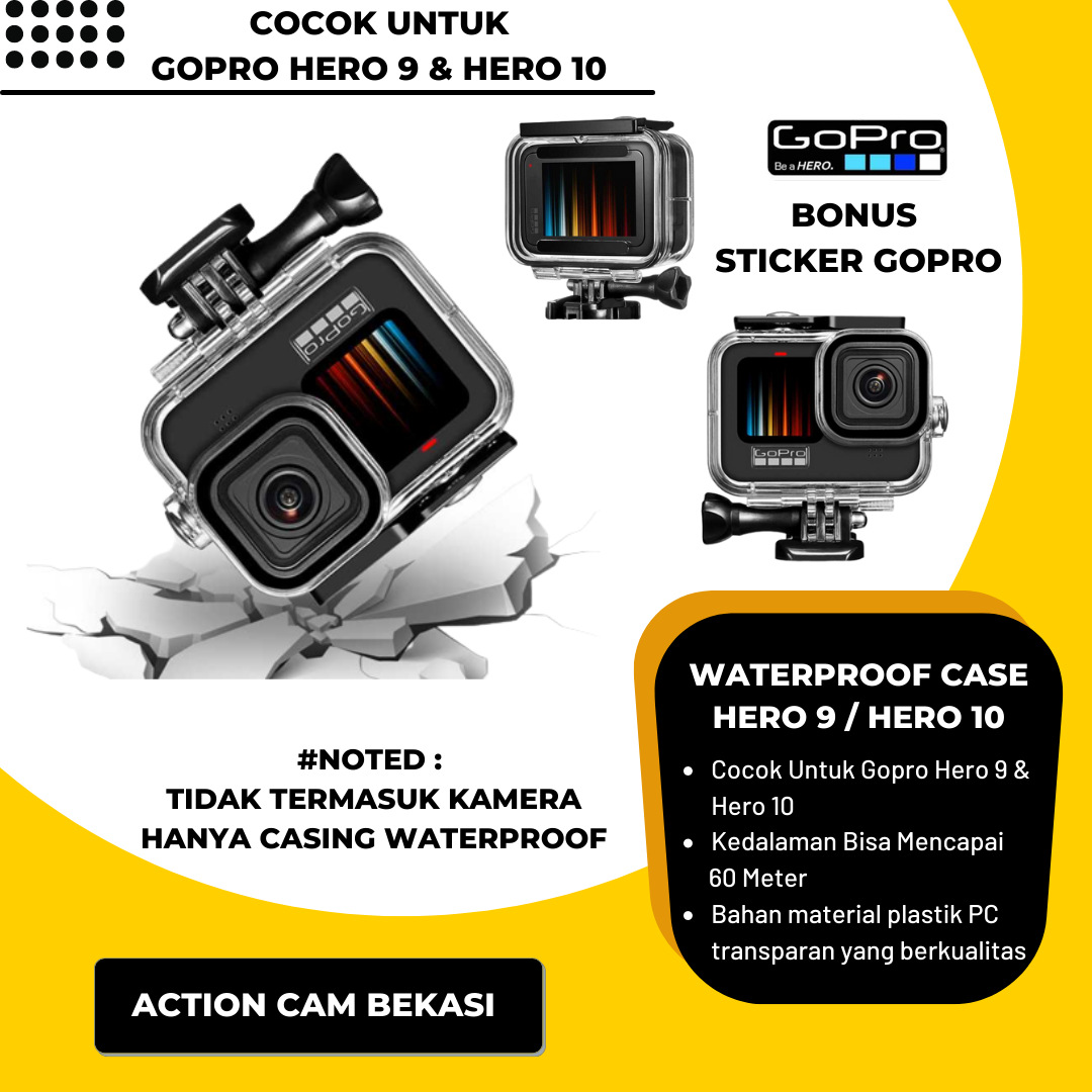 Underwater Waterproof Case Gopro Hero 9 Dan Hero 10 Casing Anti Air ...