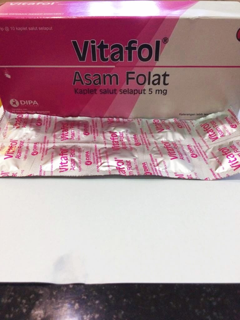 VITAFOL ASAM FOLAT 5MG 1STRIP 10 TAB | Lazada Indonesia