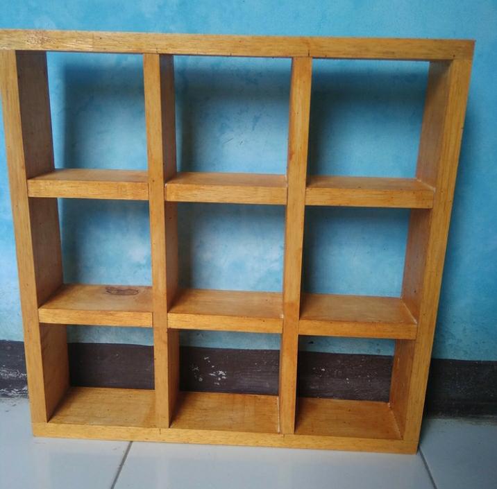 Rak Dinding Kayu Kotak | Lazada Indonesia