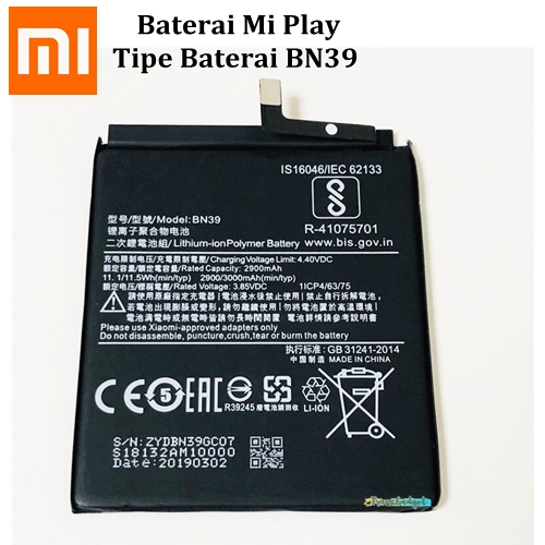 XIAOMI Baterai Mi Play | Battery BN39 - Original | Lazada Indonesia