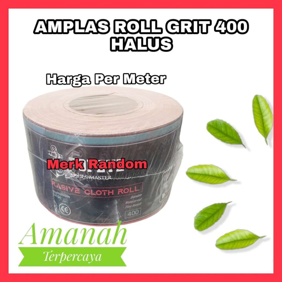 AMPLAS ROLL GRIT 400 AMPELAS HALUS GULUNGAN METERAN PER METER - Grit400 ...