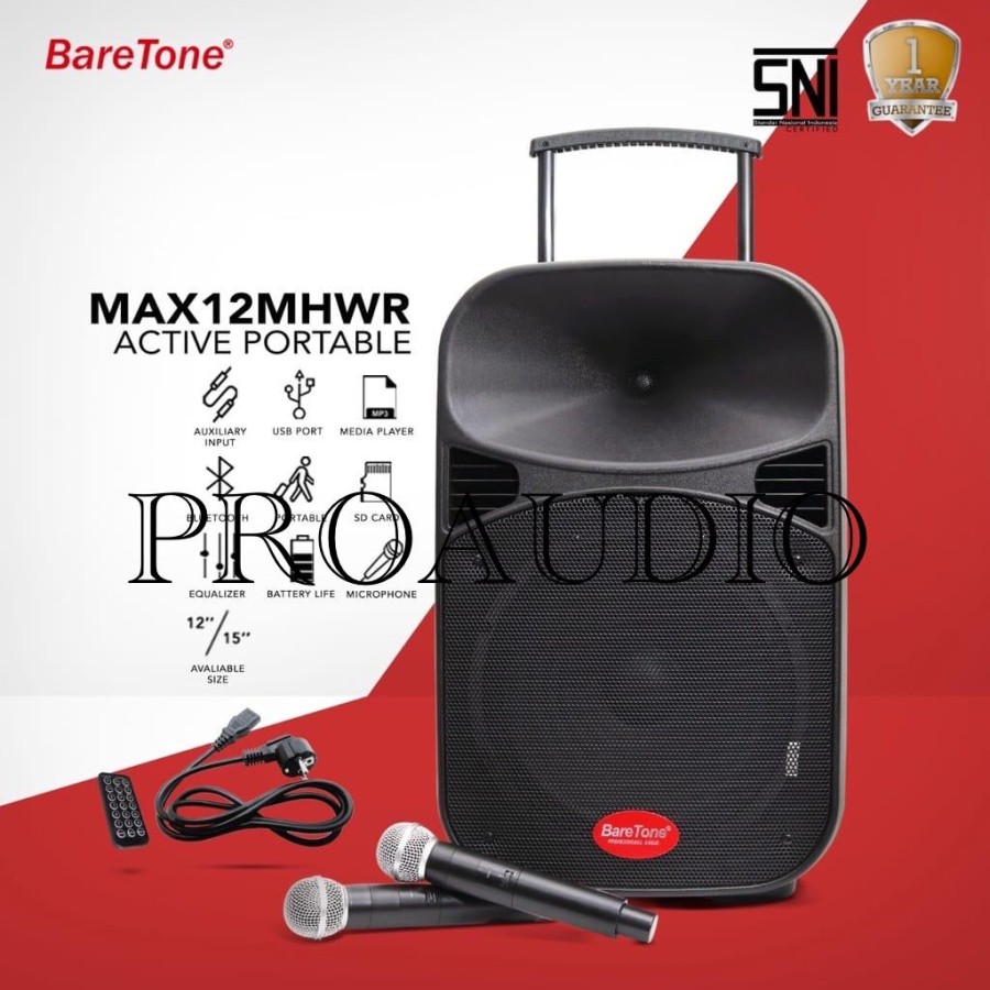 Portable Wireless Baretone Max 12 MHWR Max 12MHWR Original | Lazada ...