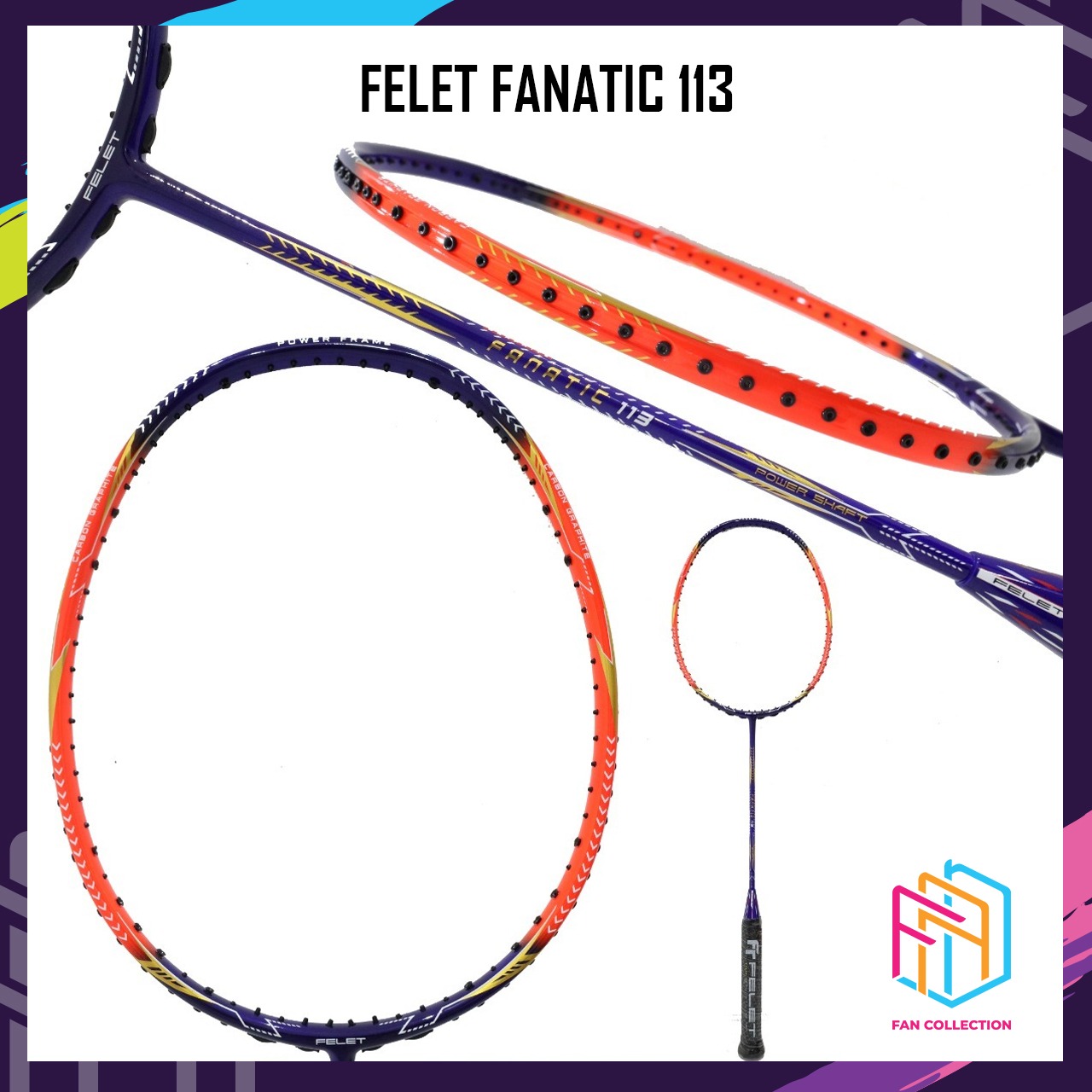 FELET FANATIC 113 RAKET BADMINTON ORIGINAL | Lazada Indonesia