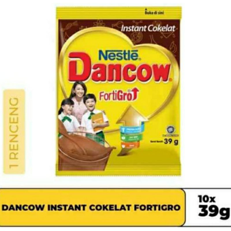 Dancow Fortigro Susu Coklat Renceng | Lazada Indonesia