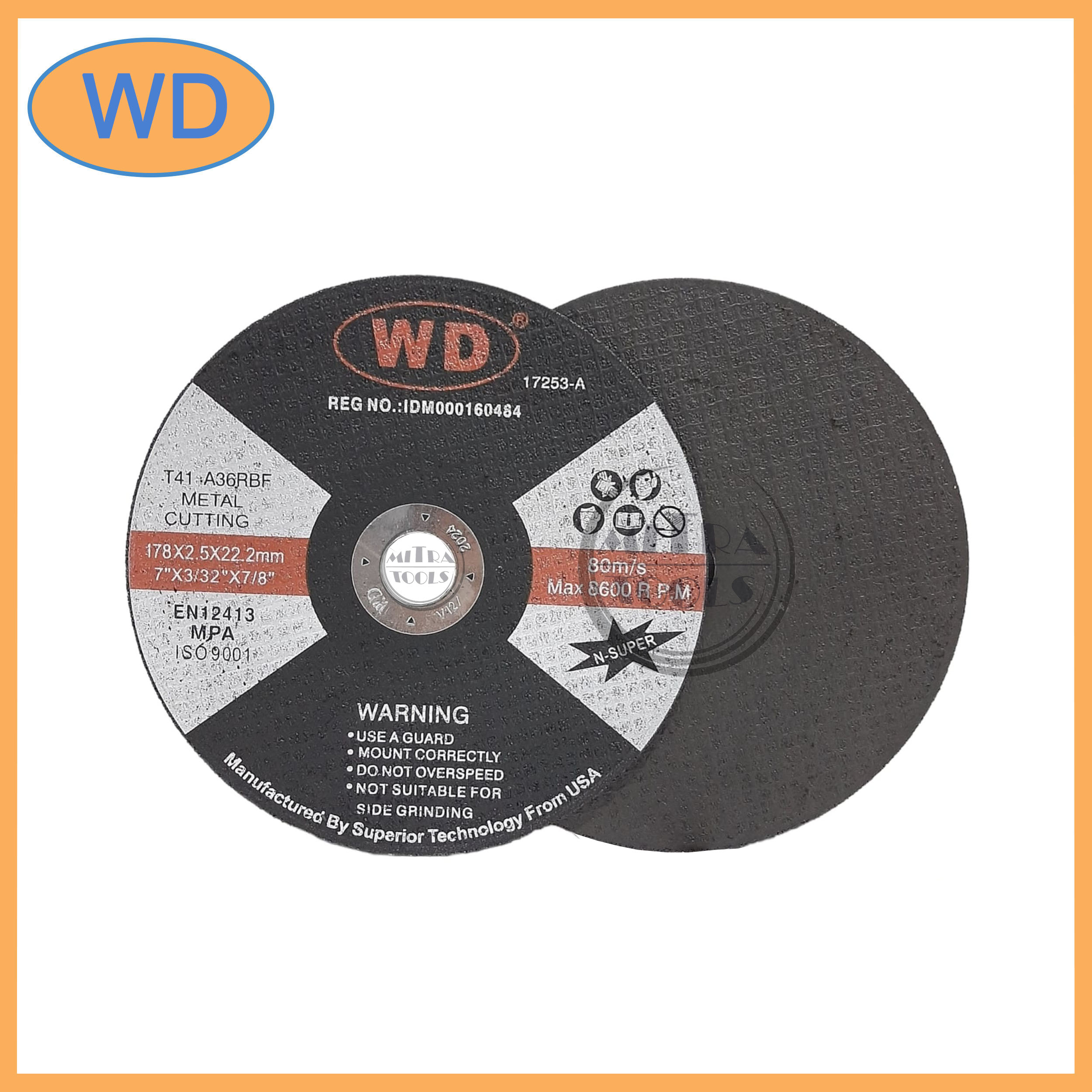 Batu Gerinda Potong 7 Inch WD Cutting Wheel / Mata Gurinda Grinda ...