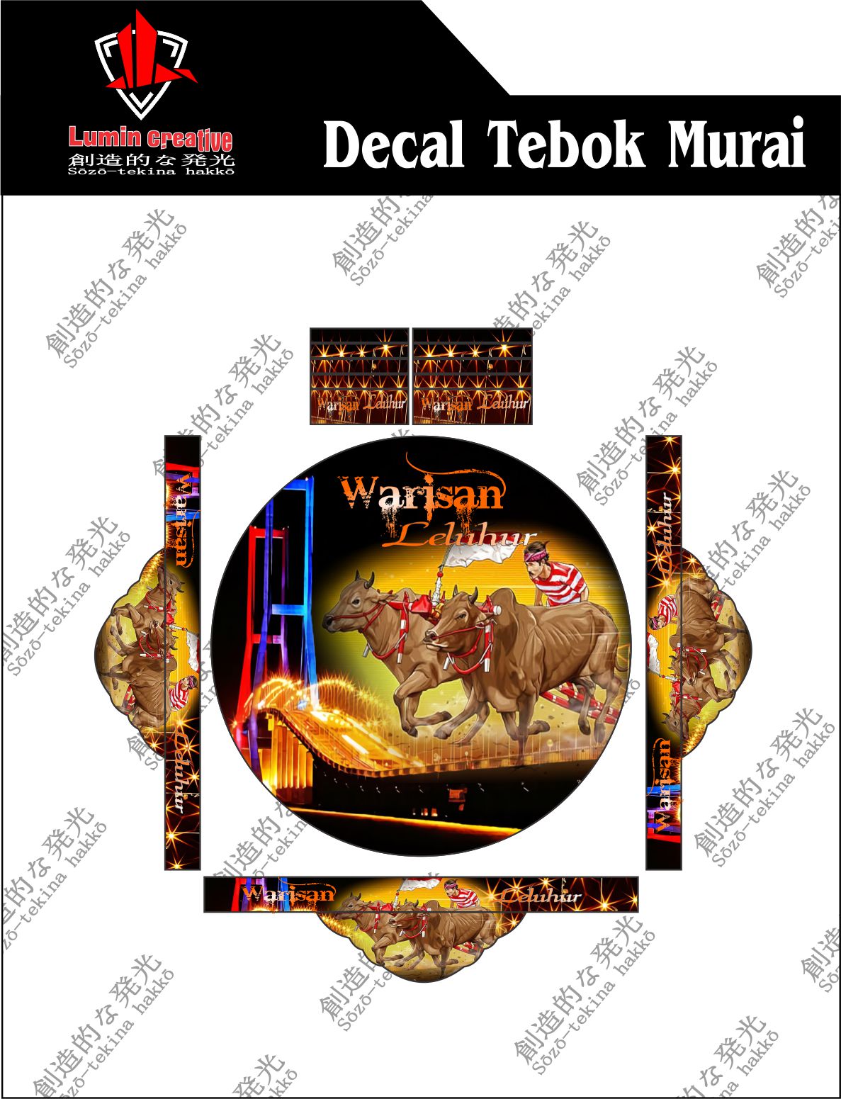 Stiker Decal tebok Murai No,123 | Lazada Indonesia