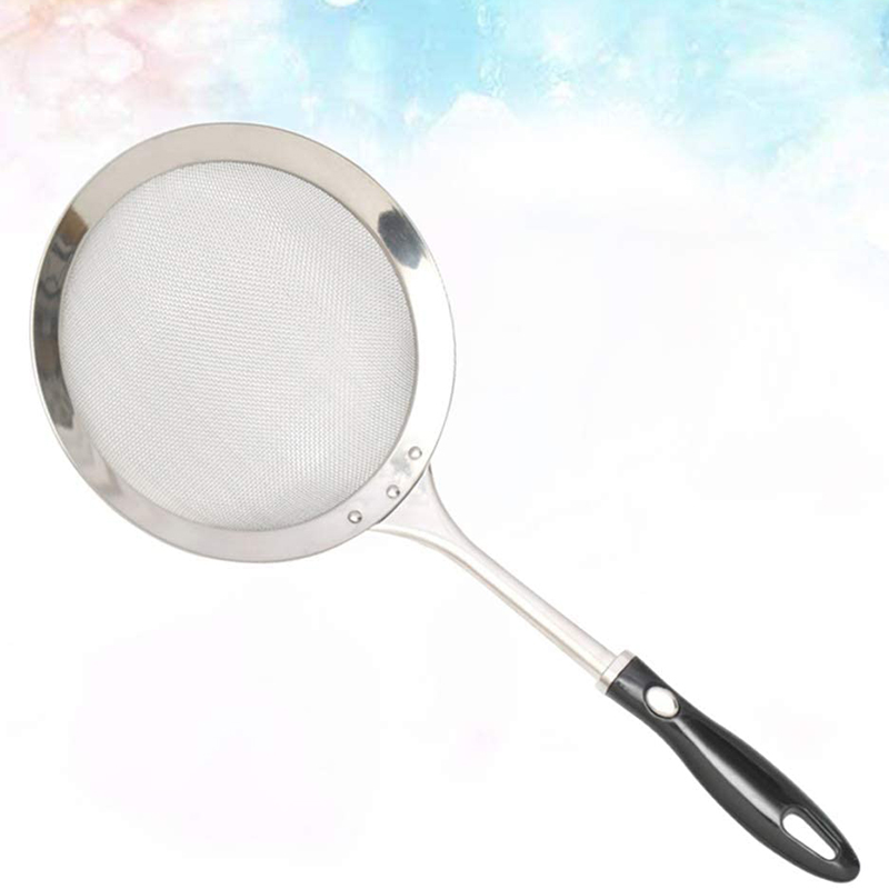 Stainless Steel Mesh Skimmer Strainer Wire Sieve Sifter Strainer Ladle ...